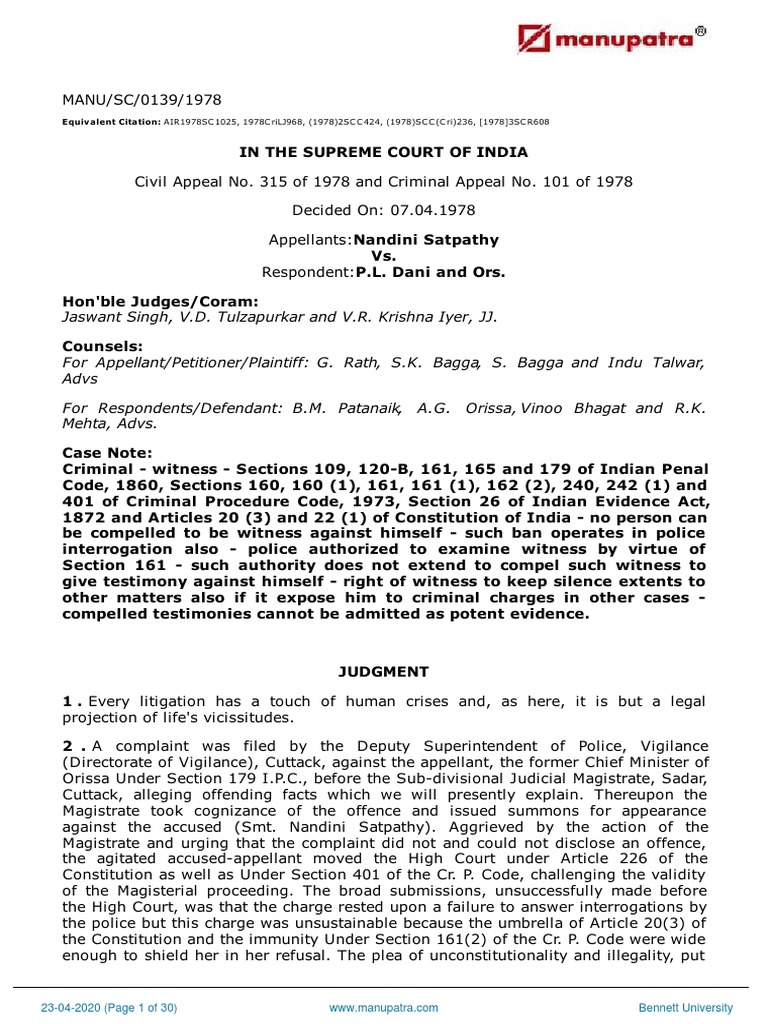Supreme Court rules on right to silence during police interrogation ...
