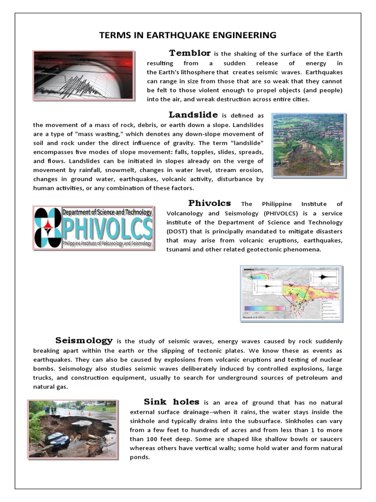 Key Terms in Earthquake Engineering | PDF | Earthquakes | Landslide