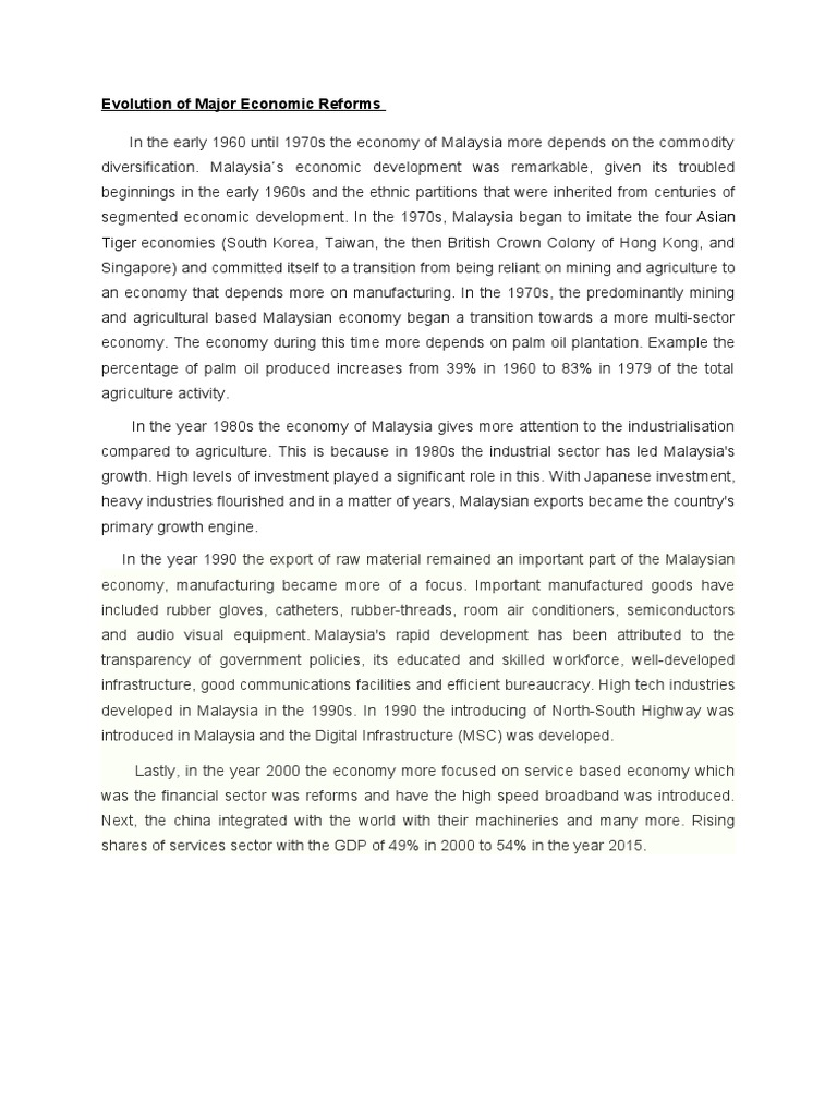 Evolution of Major Economic Reform | PDF | Politics