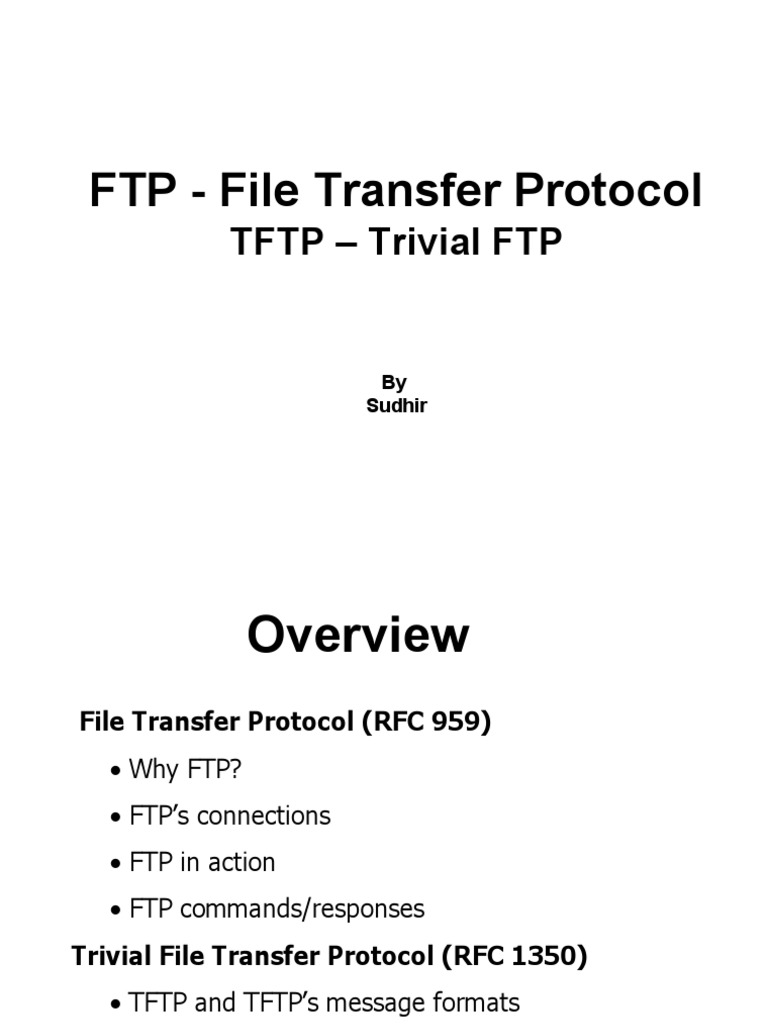 FTP - File Transfer Protocol | PDF | File Transfer Protocol | Transmission Control Protocol