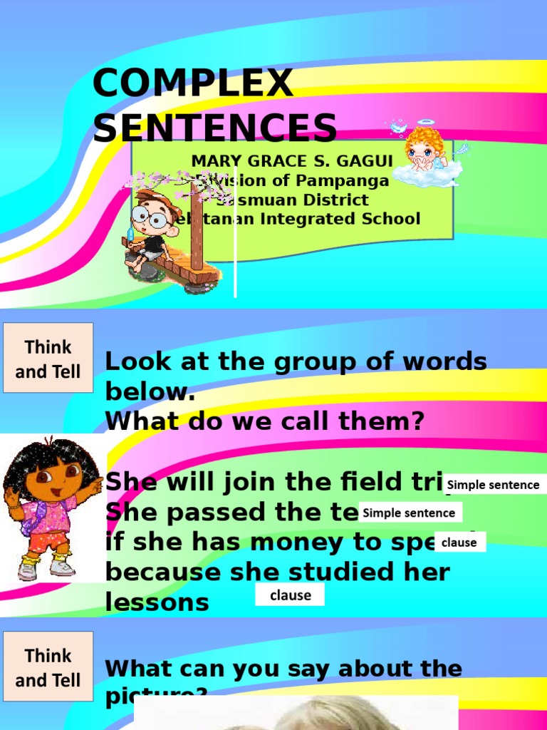 Eng. - 5 Complex Sentences | PDF | Sentence (Linguistics) | Clause