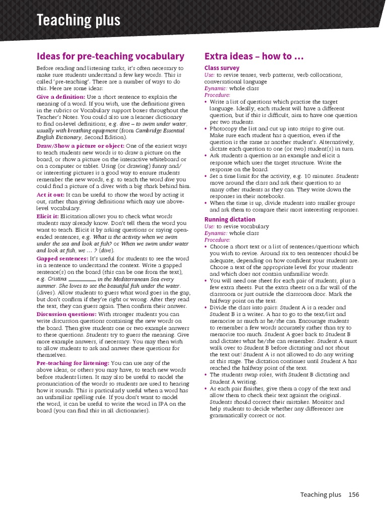 Teaching Plus PDF | PDF | Question | Vocabulary