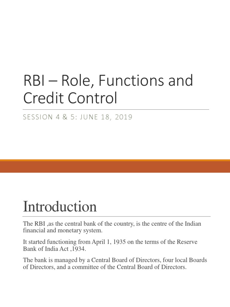 RBI: Roles and Functions Explained | PDF | Reserve Bank Of India ...