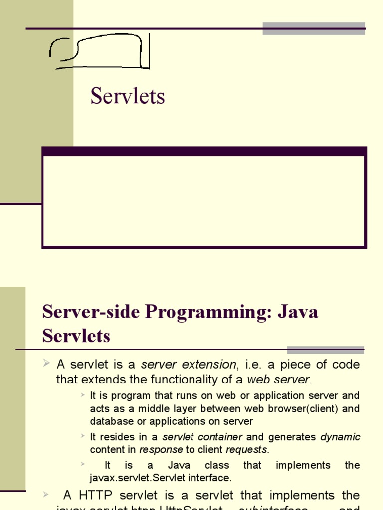 Servlet Notes | PDF | Java Servlet | Web Server Servlet Notes | PDF | Java Servlet | Web Server