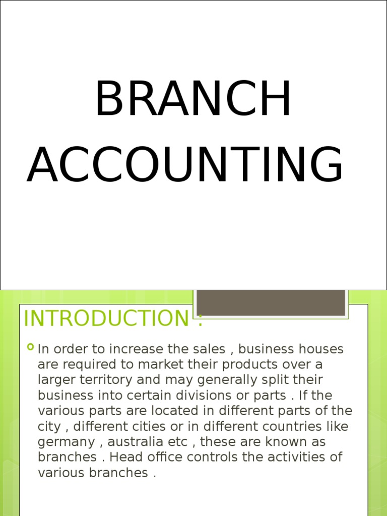 Accounting for Branch Operations: A Comprehensive Guide to the Key ...