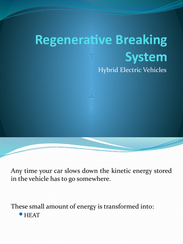 3 - Regenerative Breaking System Online V2 - ST | PDF | Brake | Vehicles