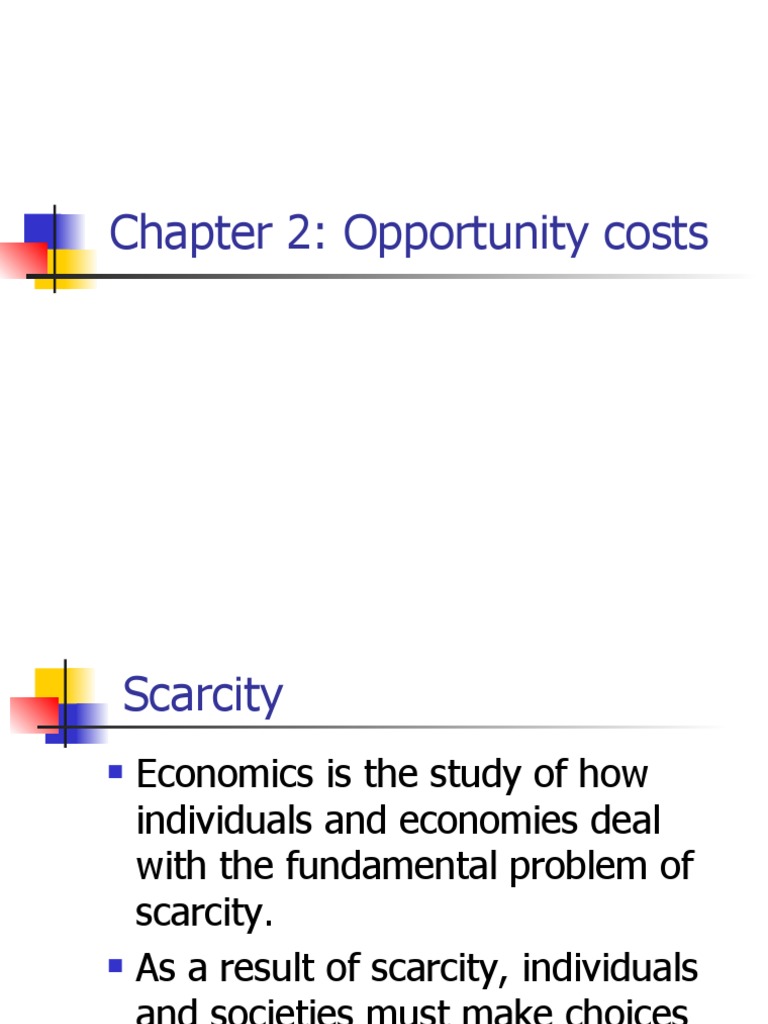 Chapter 2: Opportunity Costs | PDF | Marginal Cost | Economics