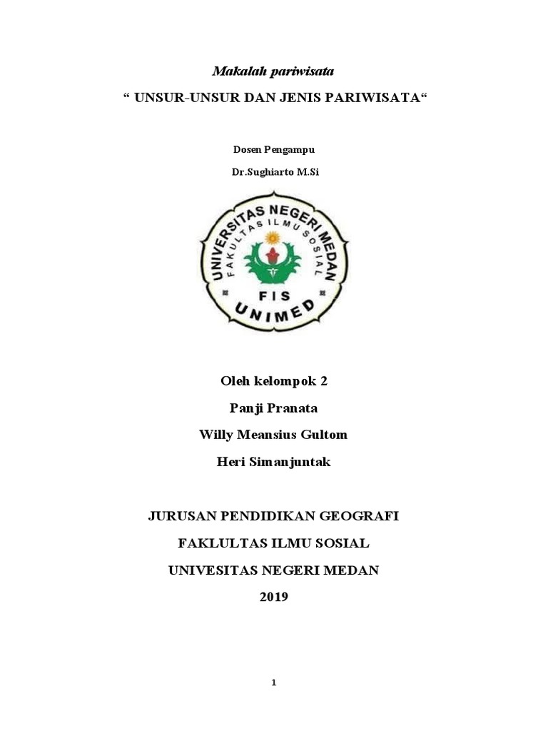 Makalah Pariwisata Klompok 2 | PDF