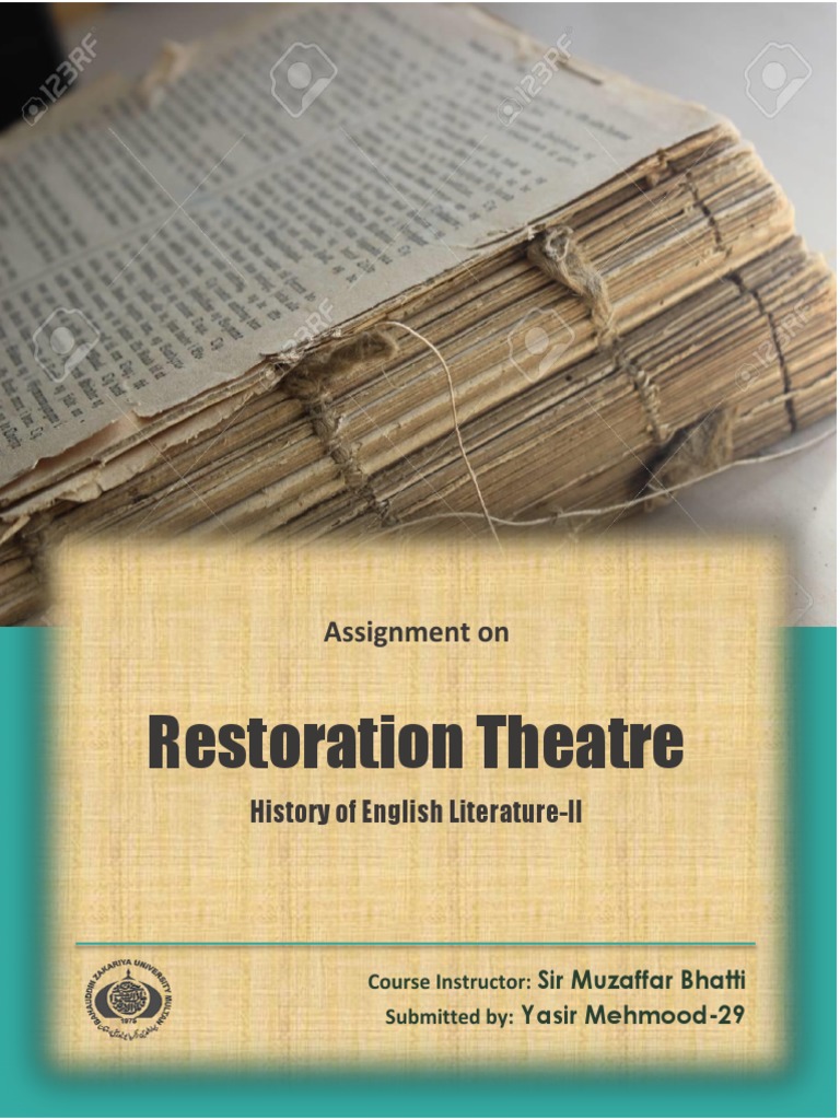Restoration Theatre History | PDF | Restoration Comedy | Theatre