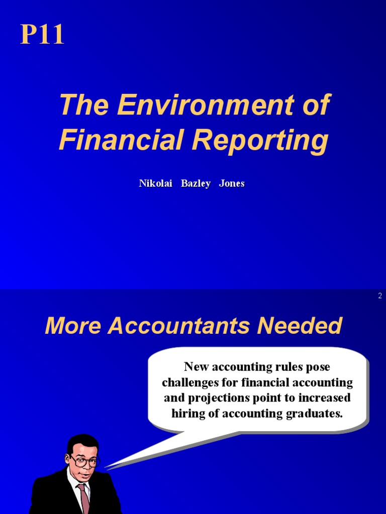 The Environment of Financial Reporting: Nikolai Bazley Jones | PDF ...
