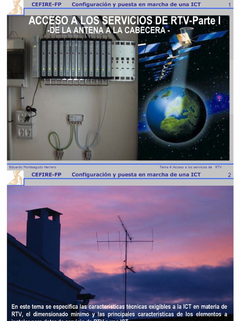 Tema4 RTV1 PDF | PDF | Televisión | Antena (Radio)