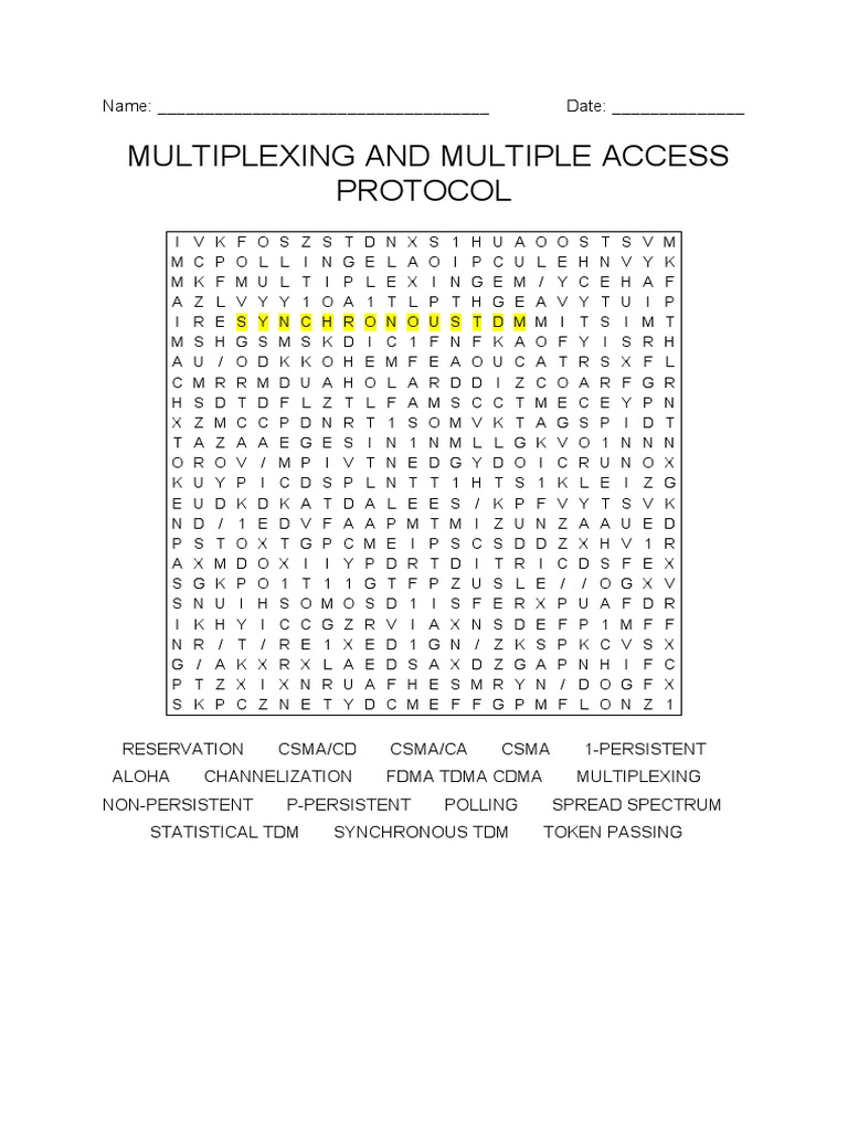 Multiplexing and Multiple Access Protocol | PDF | Multiplexing | Radio Resource Management