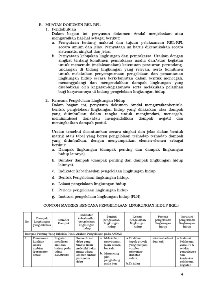 Contoh Matriks RKL PDF | PDF