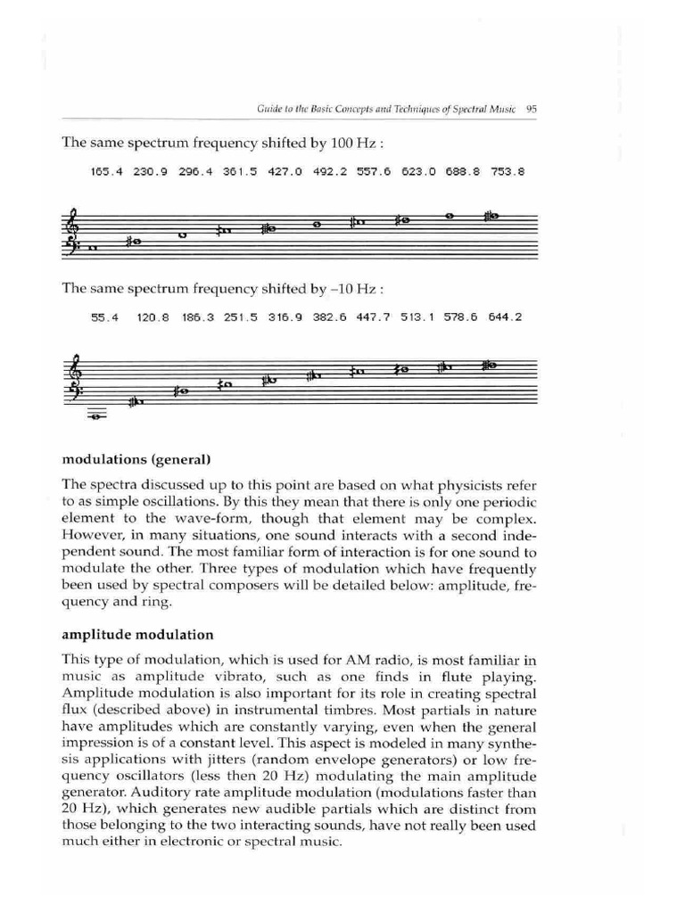 Guide To Basic Concepts and Techniques of Spectral Music 2 | PDF