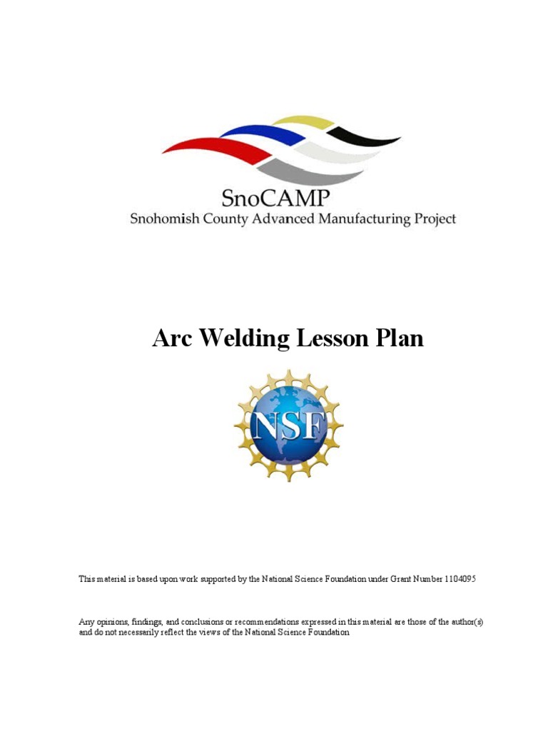 Arc Welding Lesson Plan Overview | PDF | Welding | Construction