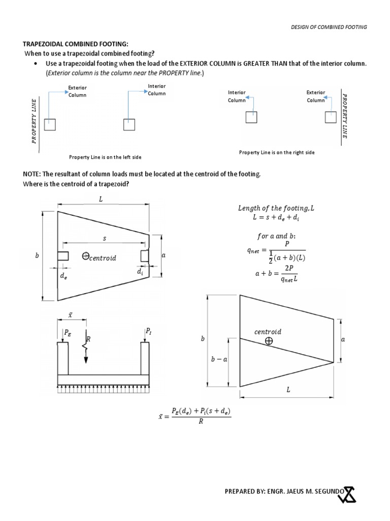 COMBINED FOOTING Notes 2 | PDF | Mechanical Engineering | Civil Engineering