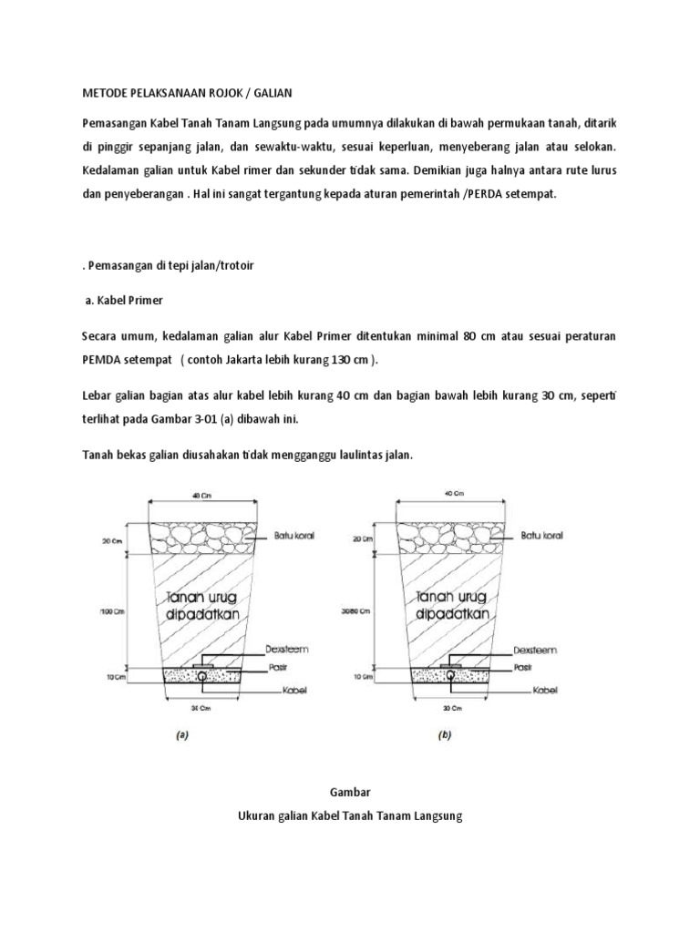 Metode Pelaksanaan Rojok | PDF