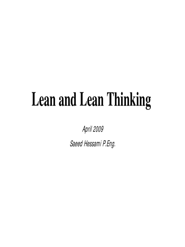 12th Lean Thinking PDF | PDF | Lean Manufacturing | Inventory