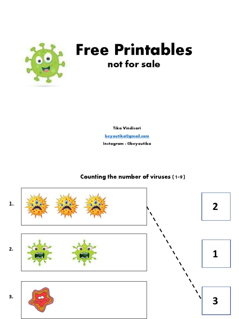 Free Printable Virus-Themed | PDF | Nature