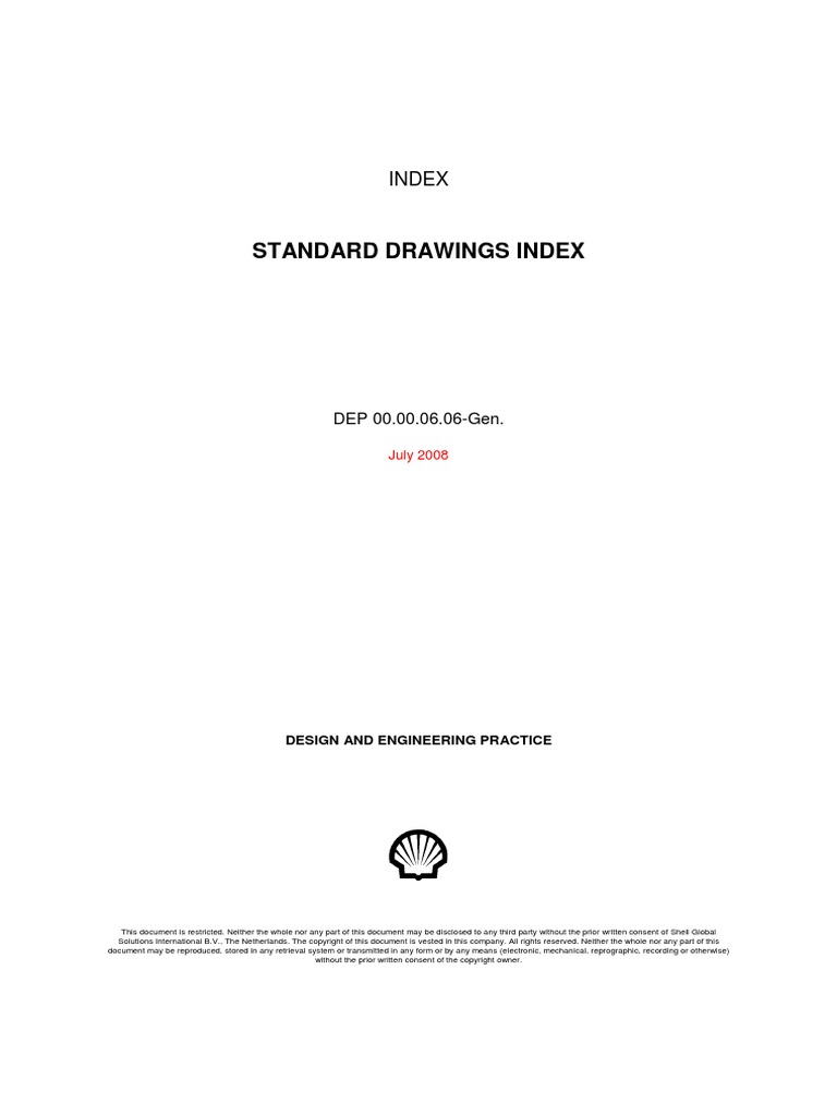 Standard Drawings Index | PDF | Contractual Term | Steel
