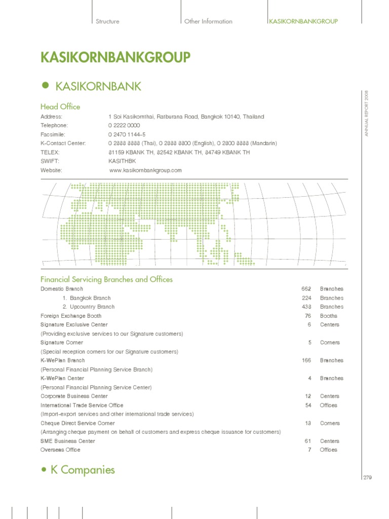 KBank Branches en | PDF | Thailand | Business
