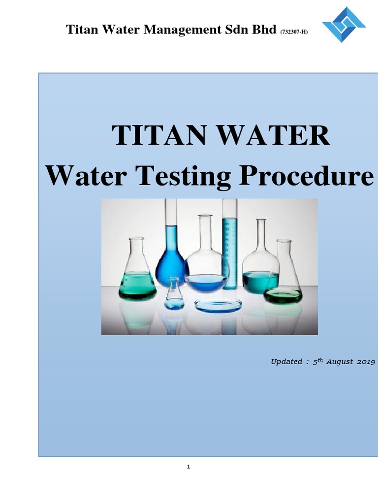 Titan Boiler Water Testing Procedure | PDF | Alkalinity | Titration