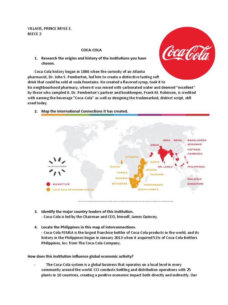 Coca Cola Bottling Plant Map