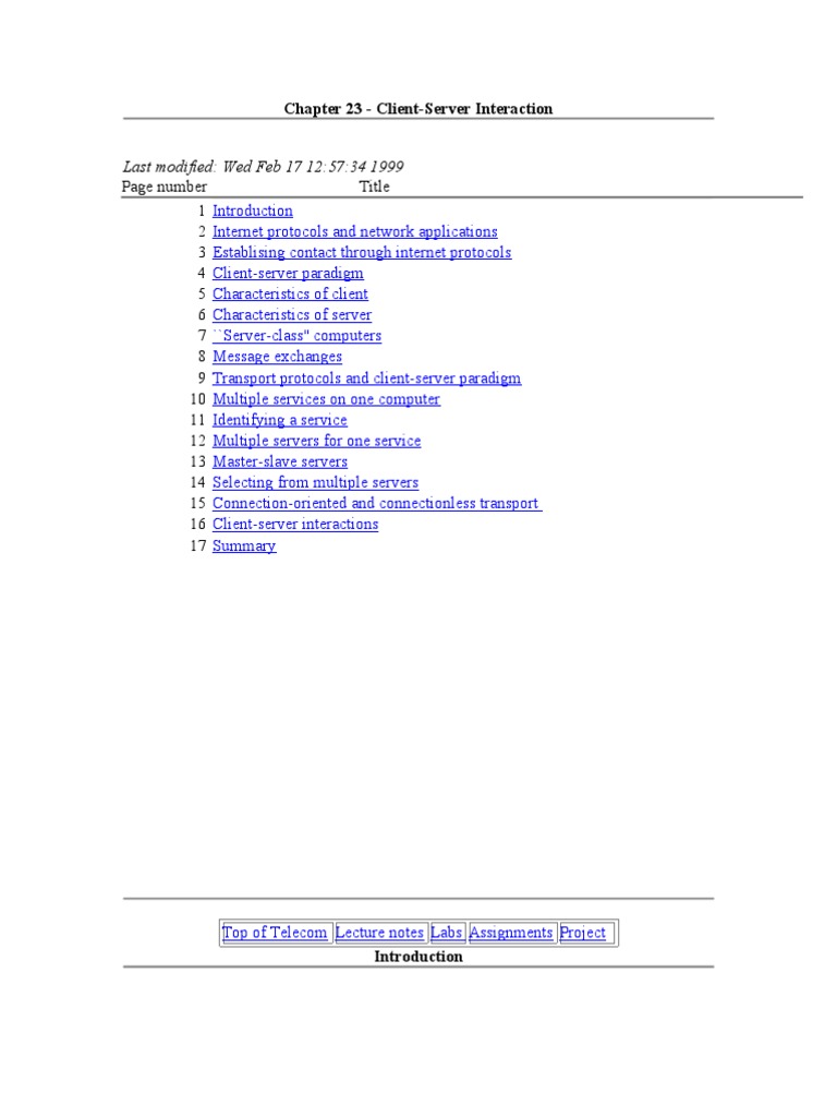 Client Server | PDF | Port (Computer Networking) | Client–Server Model