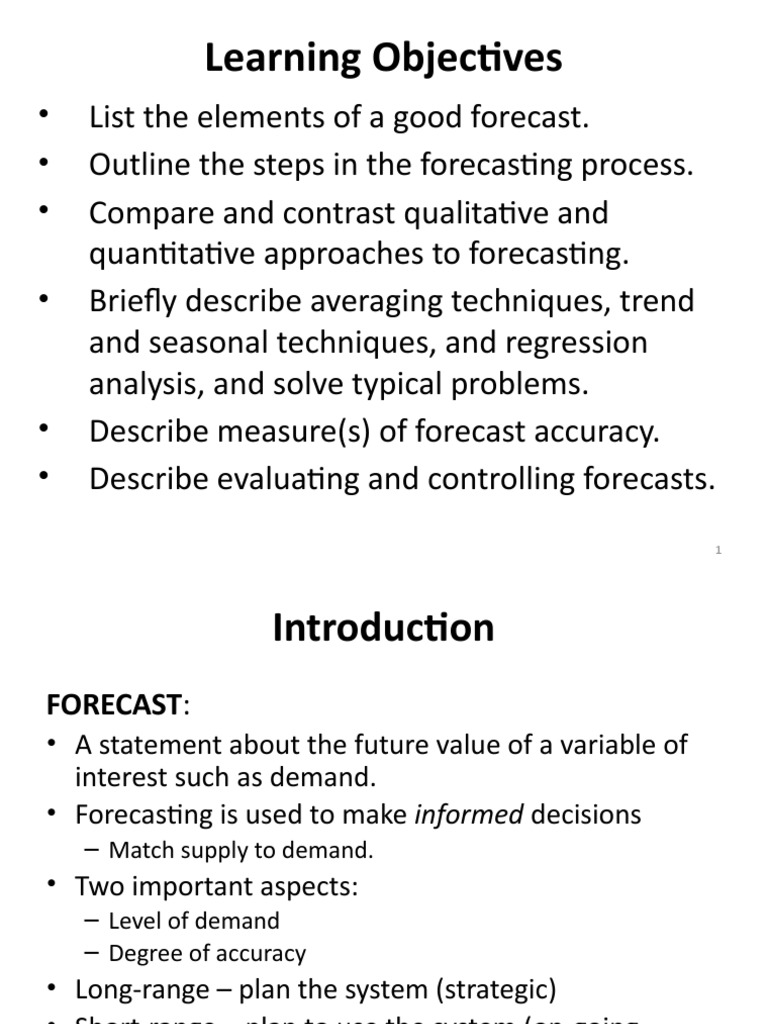 Forecasting | PDF | Forecasting | Correlation And Dependence
