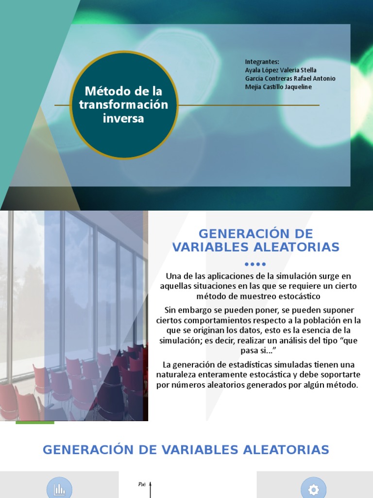 Método de La Transformación Inversa | PDF | Función de densidad de ...