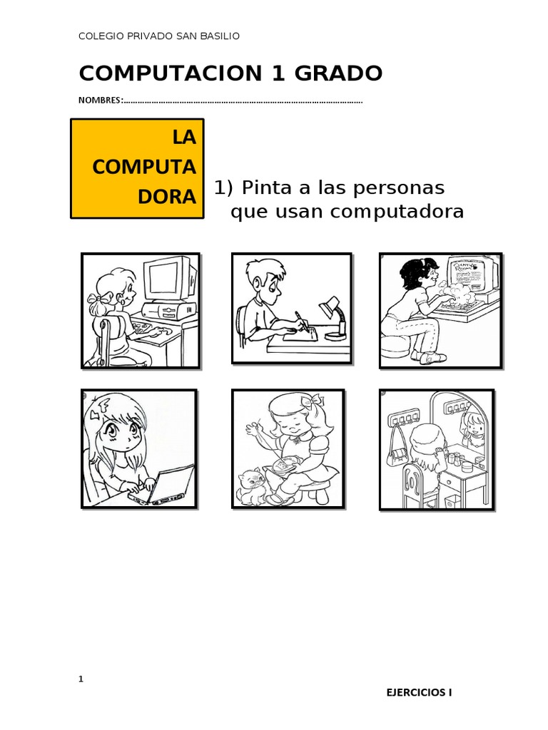 Ejercicio de Computación | PDF | Periférico | Tecnología digital