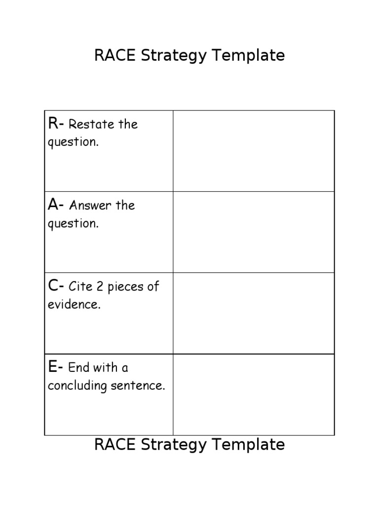 Race Strategy Templates | PDF | Science & Mathematics