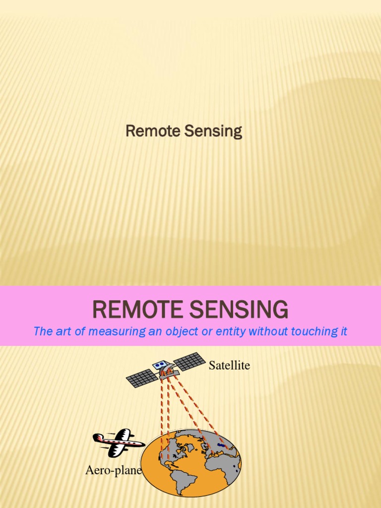 Understanding Remote Sensing Techniques | PDF | Remote Sensing | Radar
