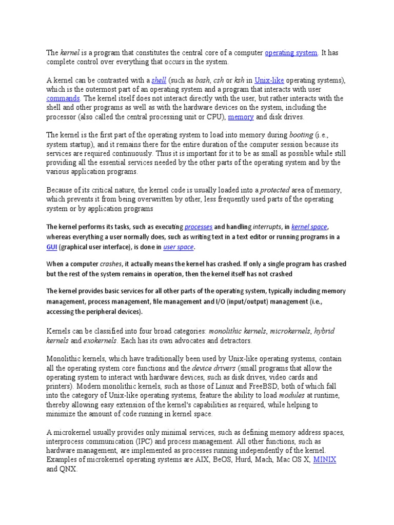 An In-Depth Look at Kernel Types: Exploring Monolithic, Micro, Hybrid ...