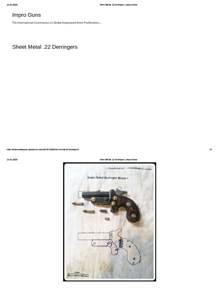 DIY Sheet Metal Derringers Guide | PDF | Firearms | Projectile Weapons