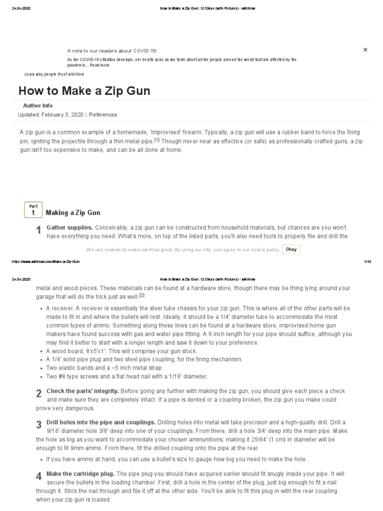 How To Make A Zip Gun - 12 Steps (With Pictures) - Wikihow PDF | PDF ...