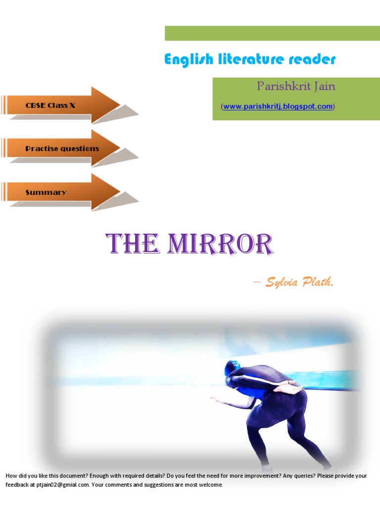 Analysis of Plath's "Mirror" Poem | PDF | Sylvia Plath | Poetry