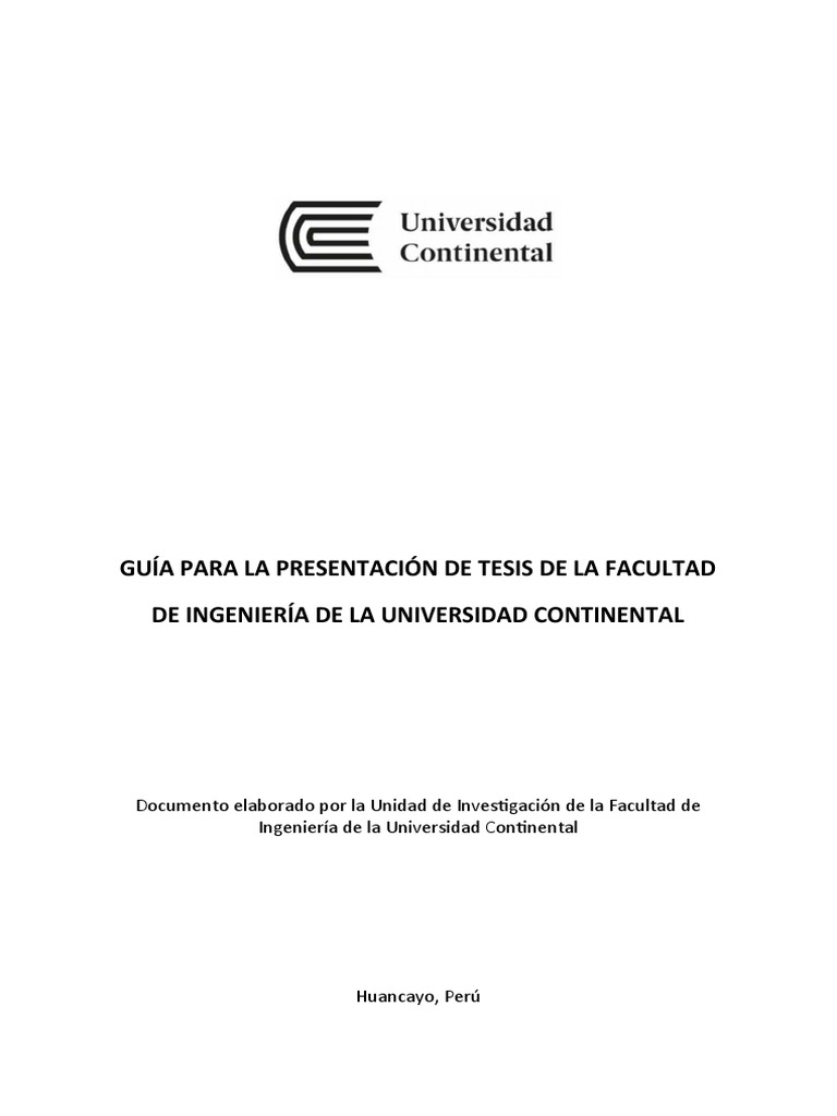 Guia para La Presentación de Tesis de La Facultad de Ingeniería-rI ...