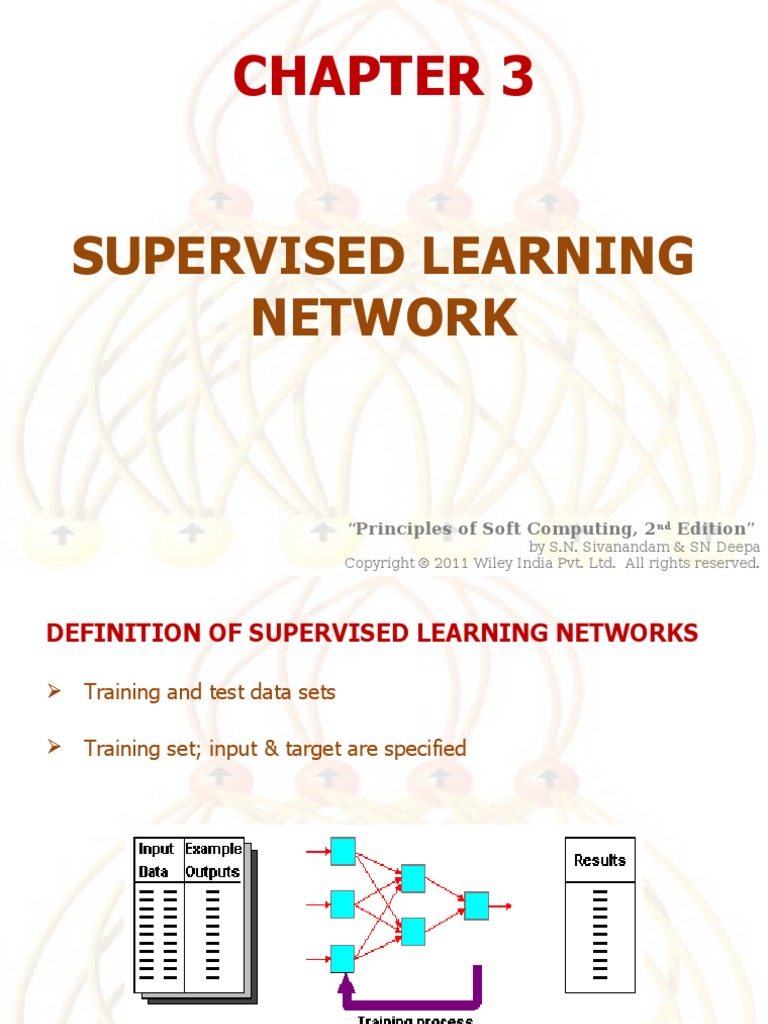Supervised Learning Network: "Principles of Soft Computing, 2 | PDF ...