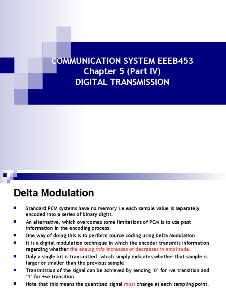 Digital Transmission | PDF | Sampling (Signal Processing) | Data Transmission