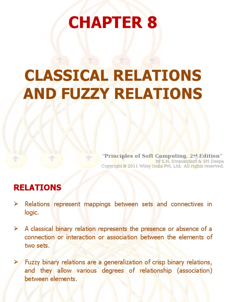 Classical Relations and Fuzzy Relations: "Principles of Soft Computing, 2 | PDF | Algebra ...