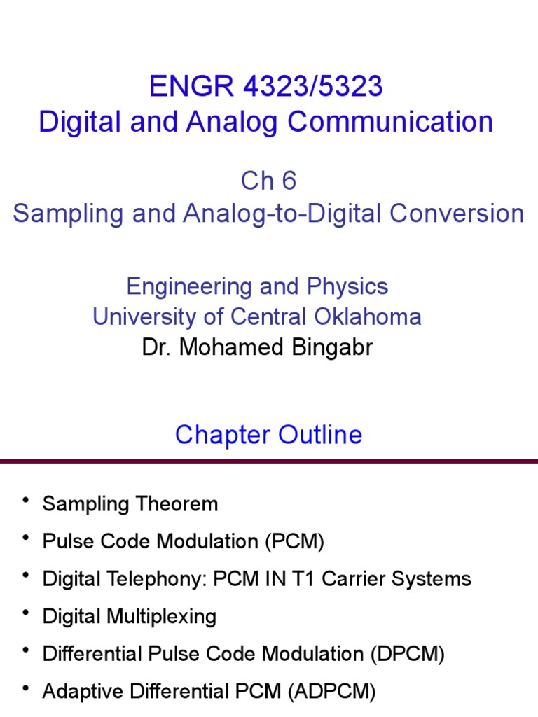 Sampling and Analog-to-Digital Conversion | PDF | Sampling (Signal ...