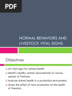 Normal Vital Signs of Farm Animals | PDF | Goat | Cattle