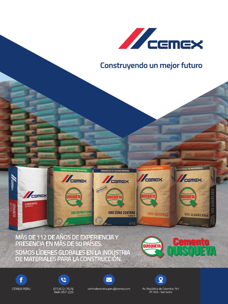 Brochure Cemento Quisqueya PDF | PDF
