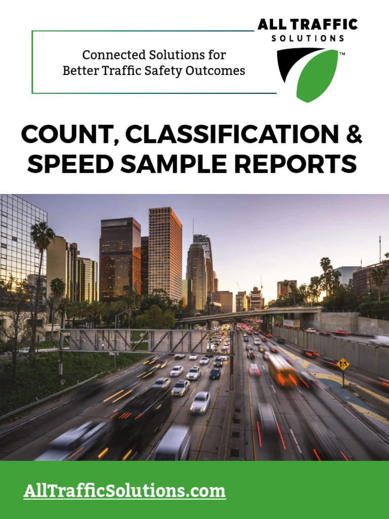 Count, Classification & Speed Sample Reports: Connected Solutions For ...