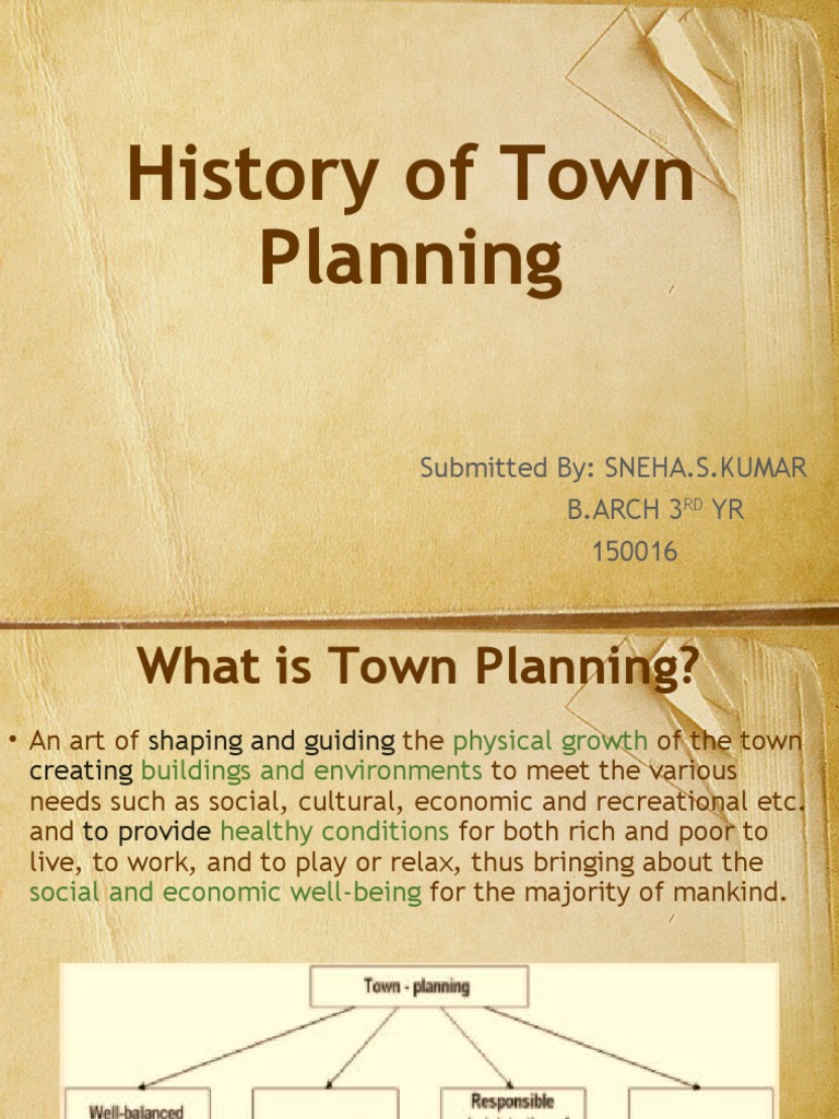 History of Town Planning | PDF
