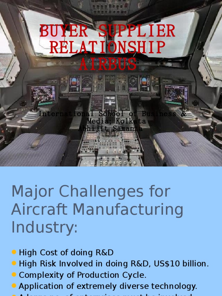 Buyer Supplier Relationship Case Study 'AIRBUS A380'. | PDF ...