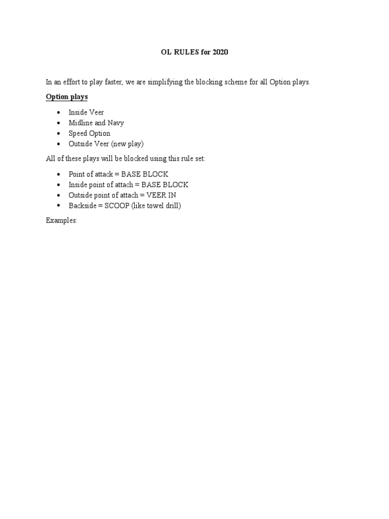 Blocking Rules Pdf