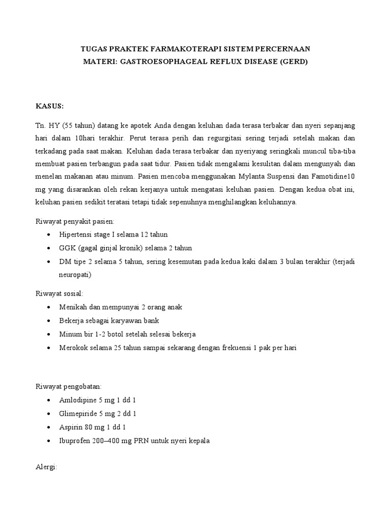 Regimen Terapi Gerd | PDF