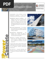 ACI 318M-19 Exposure Categories | PDF | Concrete | Cement